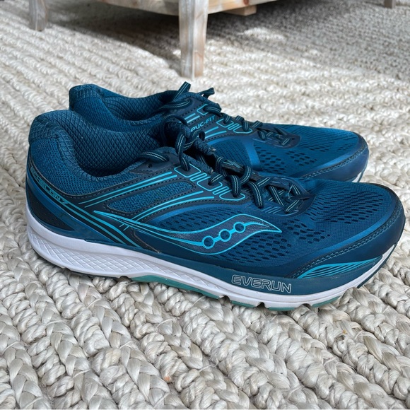 Saucony | Shoes | Saucony Running Everun Echelon 7 Teal Sneakers Womens ...